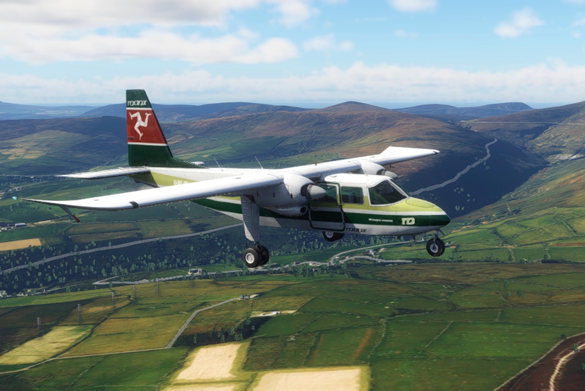 Fictional Manx Airlines Livery for Thranda Islander. - BN-2A Islander ...