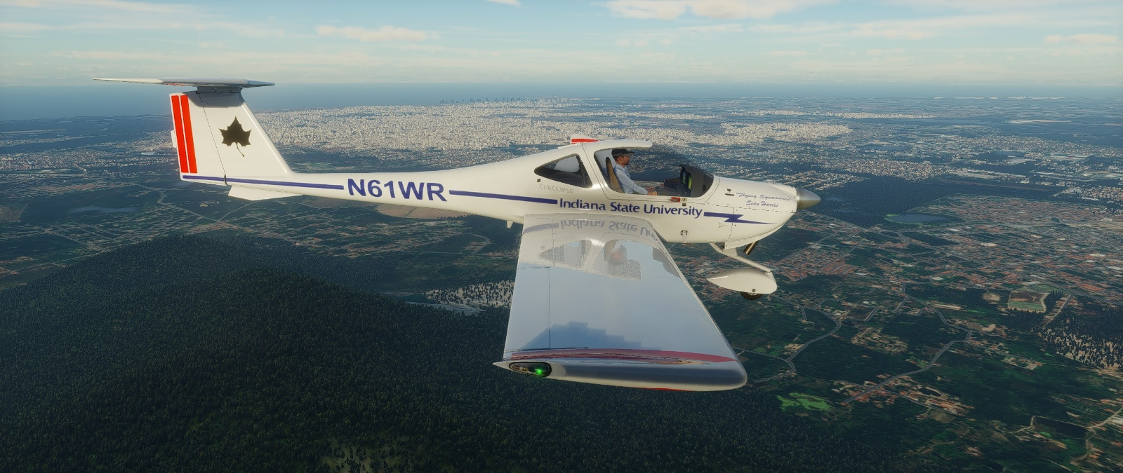 DA20 Indiana State University N61WR (Aerobask) - Diamond DA20 SV - X ...