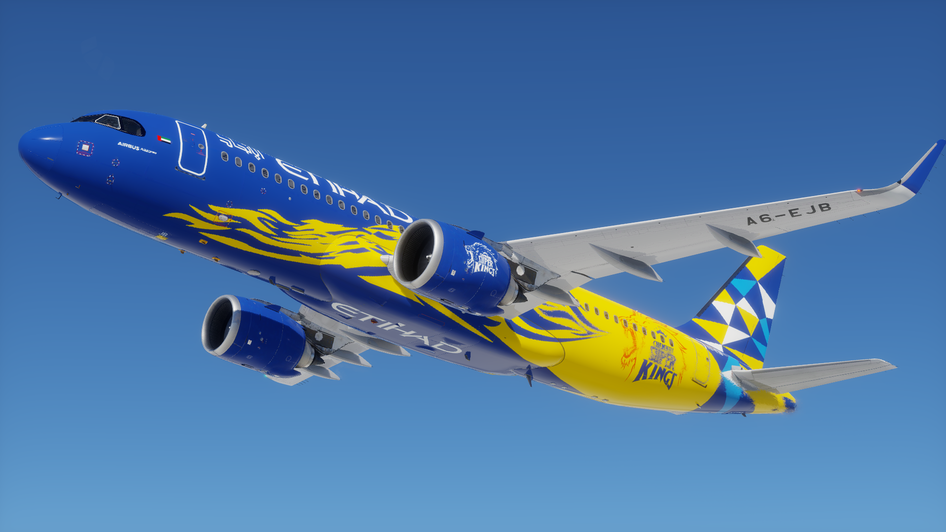 Etihad-CSK A6-EJB Toliss A320neo (8K and 4K) - Toliss A320 - X-Plane ...