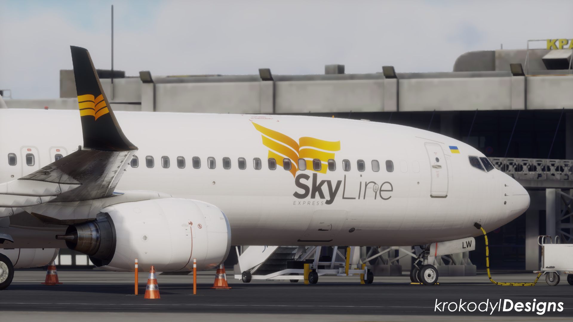 SkyLine Express UR-SLW | LevelUp 737-900XER - Other Aircraft Livery - X ...