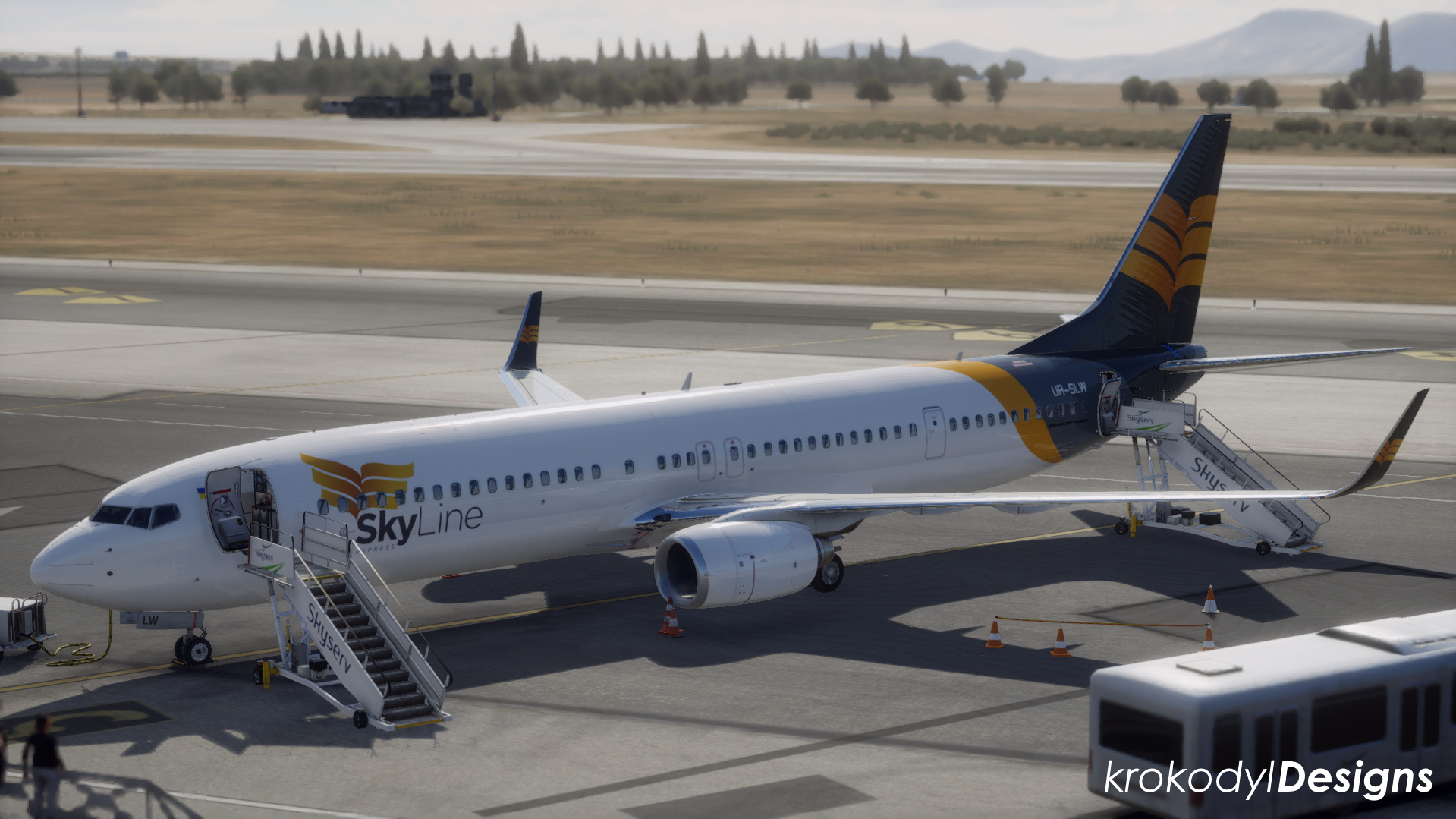 SkyLine Express UR-SLW | LevelUp 737-900XER - Other Aircraft Livery - X ...