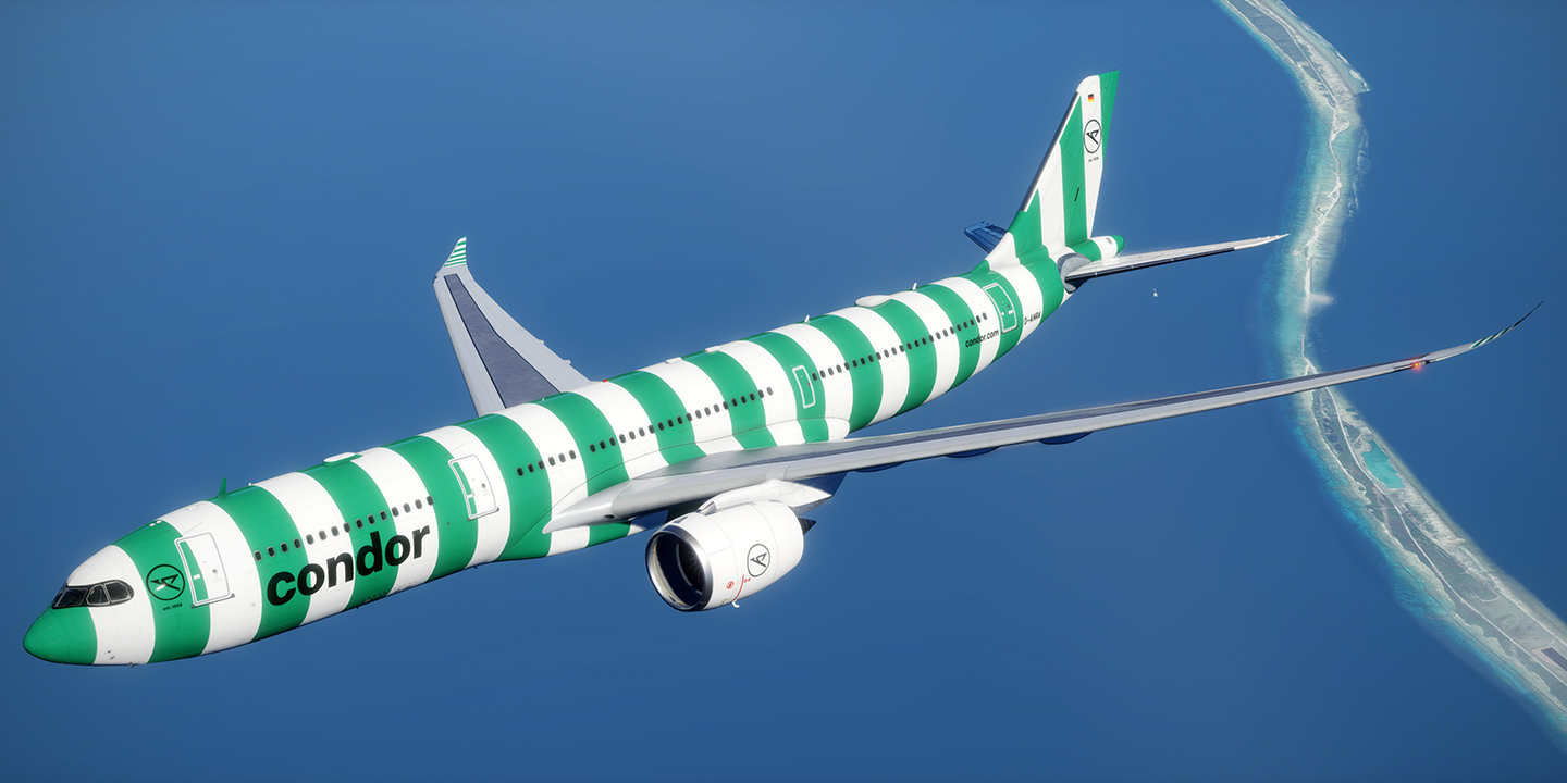 Toliss A330-900neo Condor FLEET PACK - UHD 8K incl cabin - Toliss A330 ...