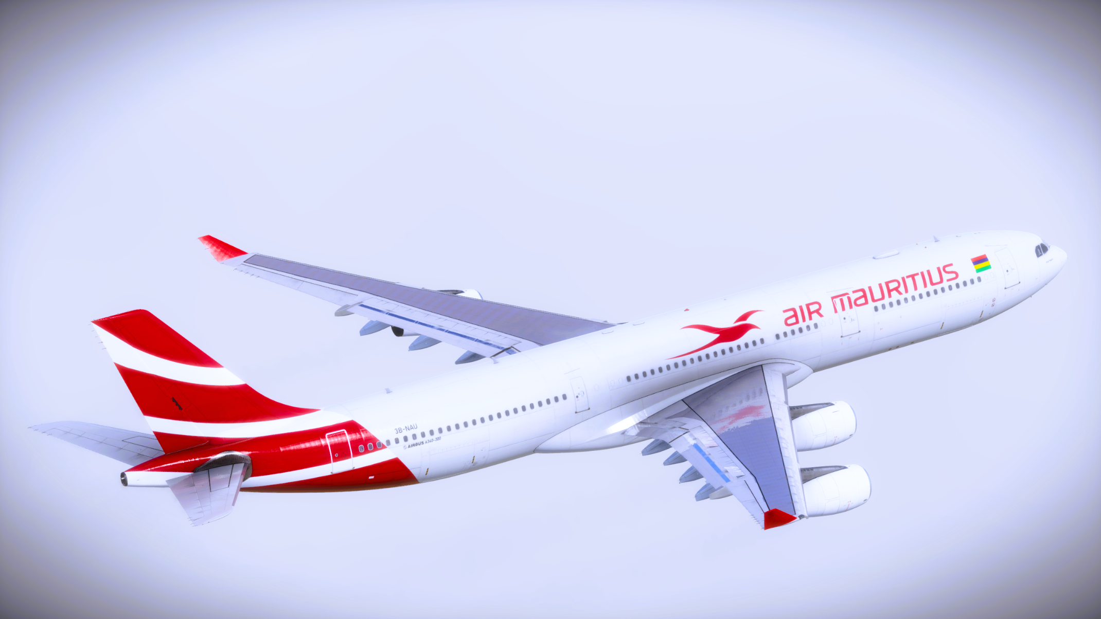 X-Works A340-300 Air Mauritius 3B-NAU 'Pink Pigeon' (4-Pack) 4K - Other ...
