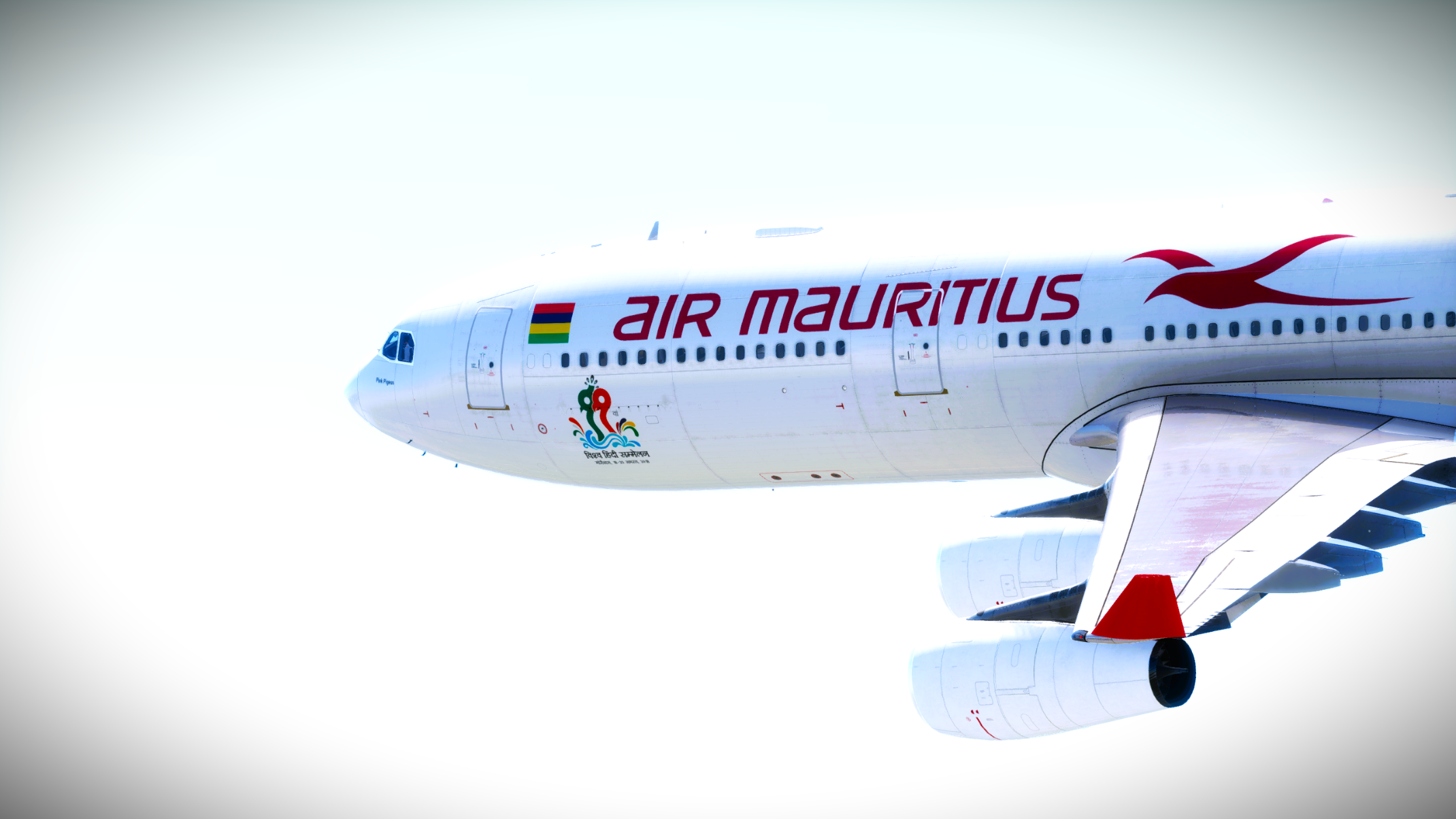 X-Works A340-300 Air Mauritius 3B-NAU 'Pink Pigeon' (4-Pack) 4K - Other ...