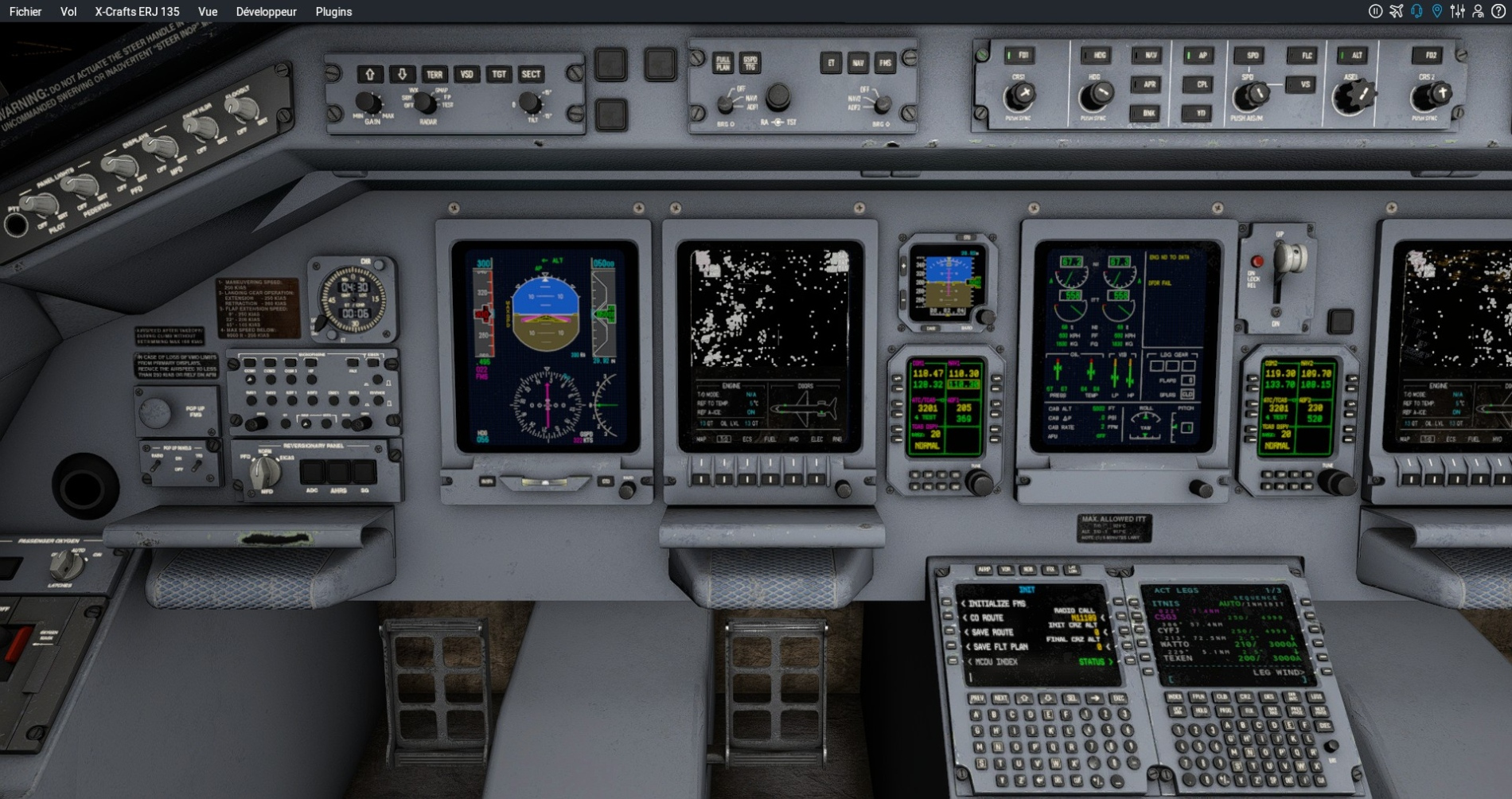 Display bugs in the Family ERJ cockpit - ERJ Family by X-Crafts - X ...