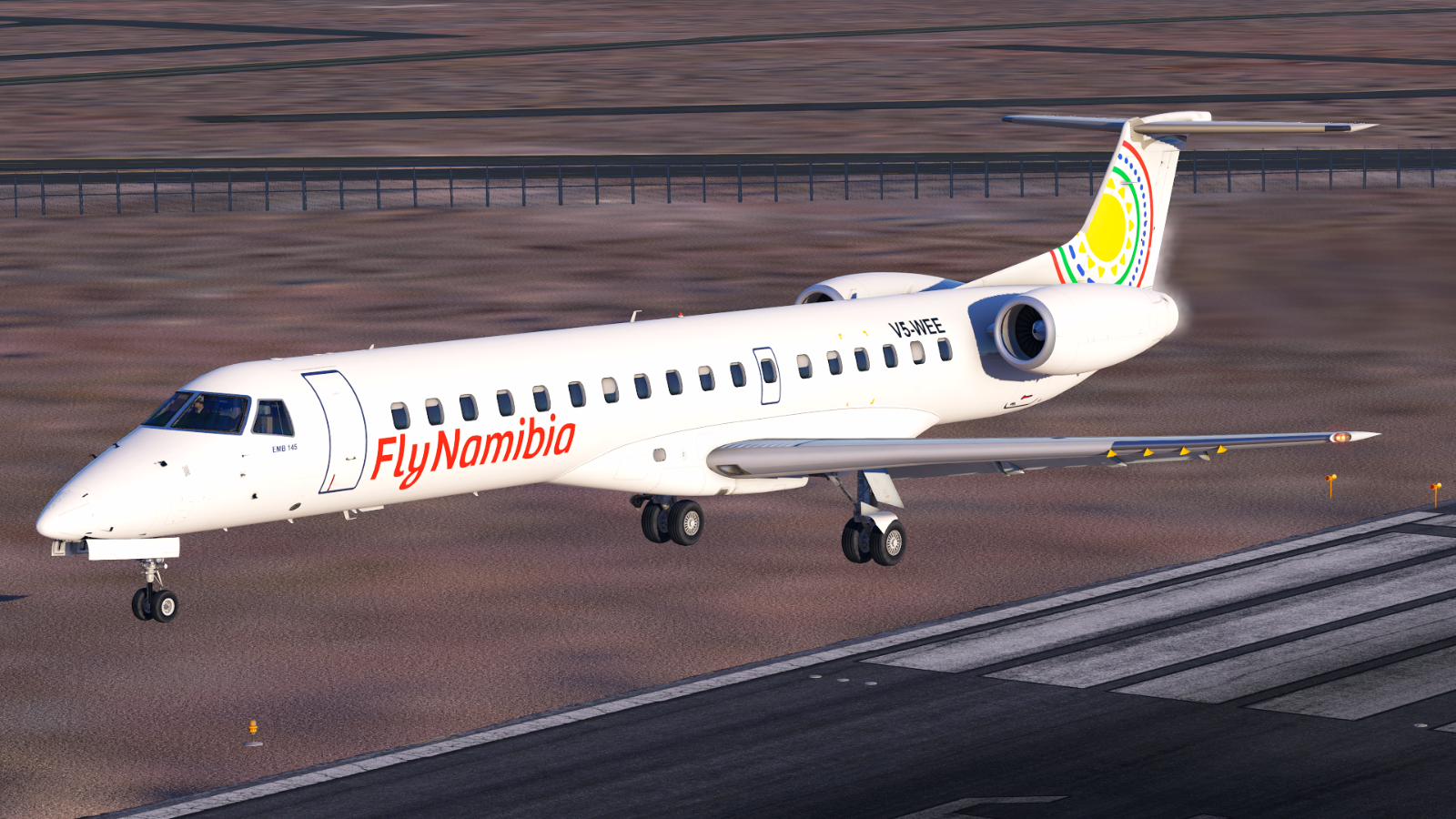 X-Craft Westair Aviation (FlyNamibia) Embraer ERJ-145EP V5-WEE - ERJ ...