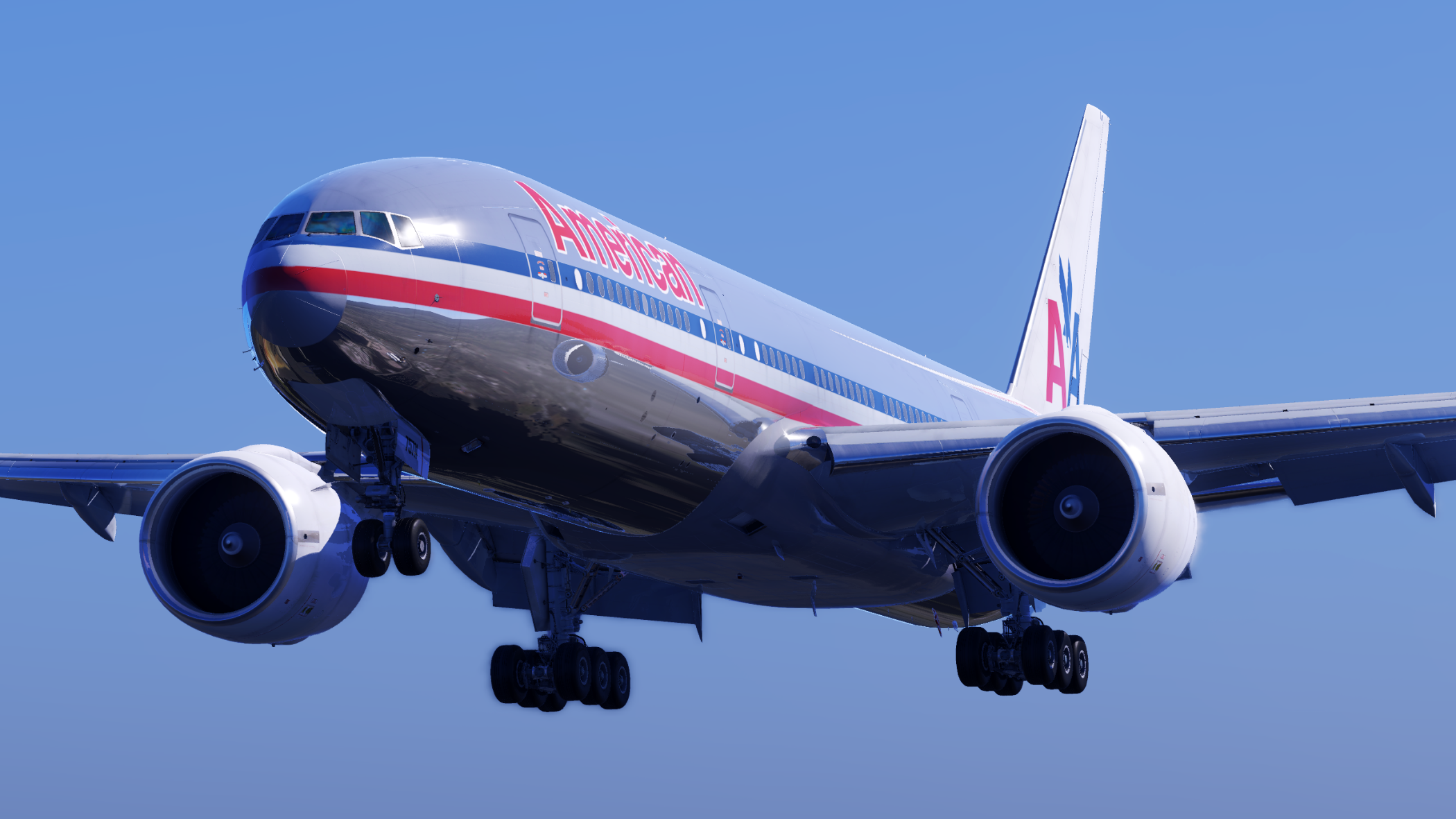 American Airlines N757AN - FF B777-200ER - FF 777 Ultimate - X-Plane ...
