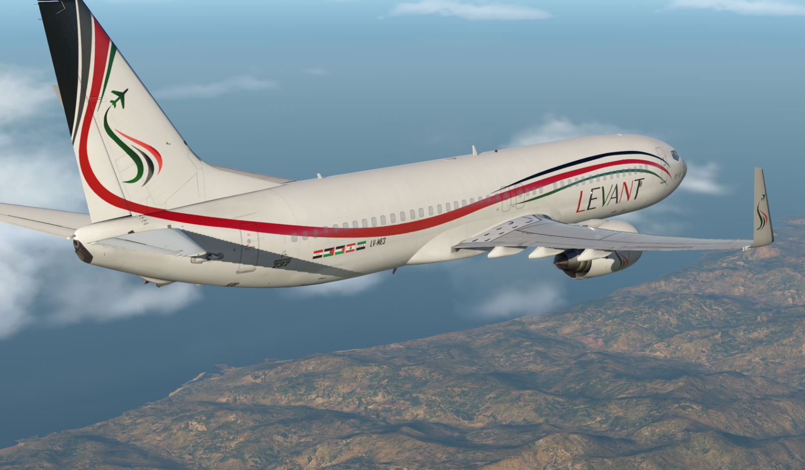 BOEING 737-800 ZIBO MOD LEVANT VA LIEVERY - Custom Designs - X-Plane ...