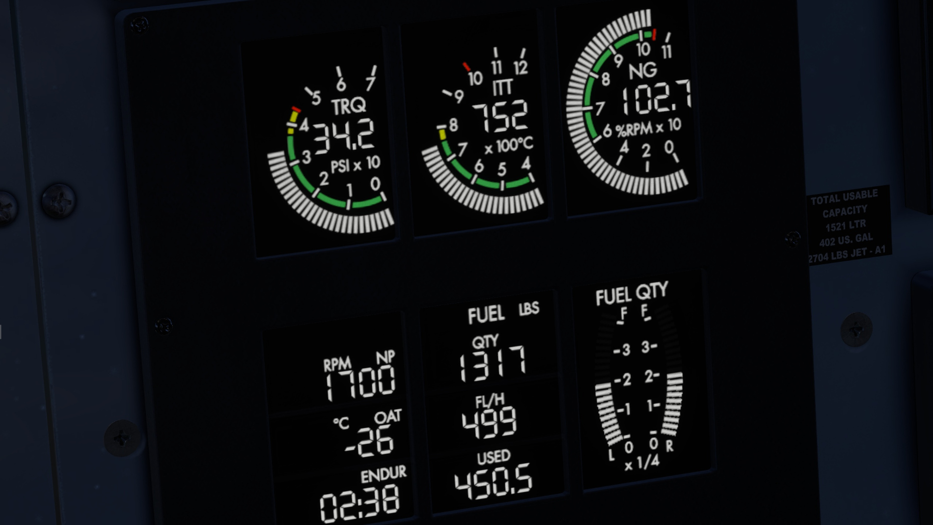 Engine istruments not properly labeled.... [Solved!] - Thranda Pilatus ...