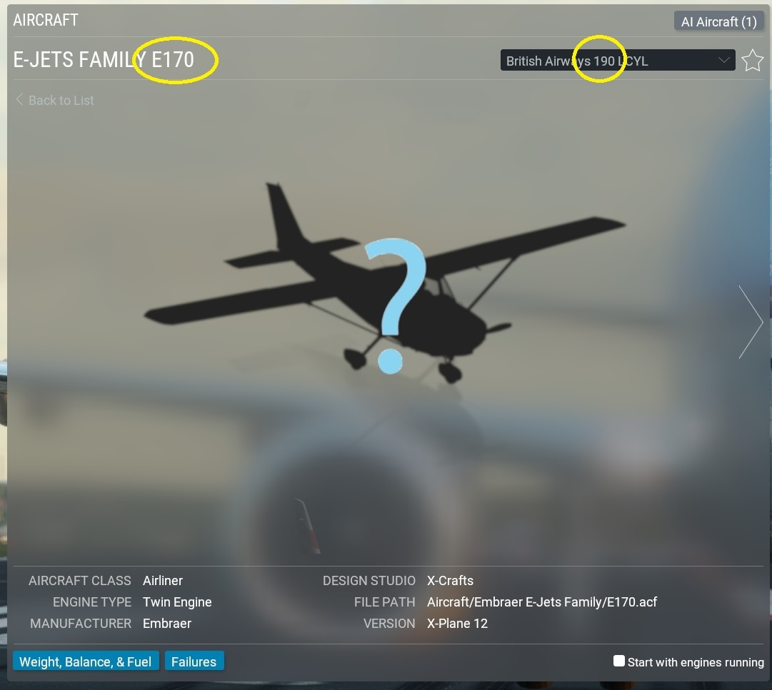 Liveries Attaching To All E-Jet Variants In Error - E-Jets Family by X ...