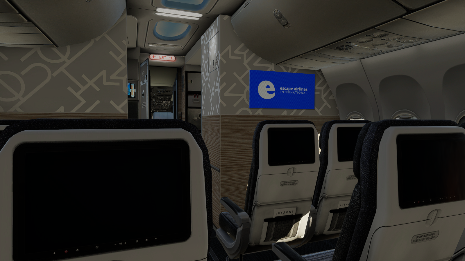Escape Airlines International, Boeing 737-700, Azure livery (Blue) F ...