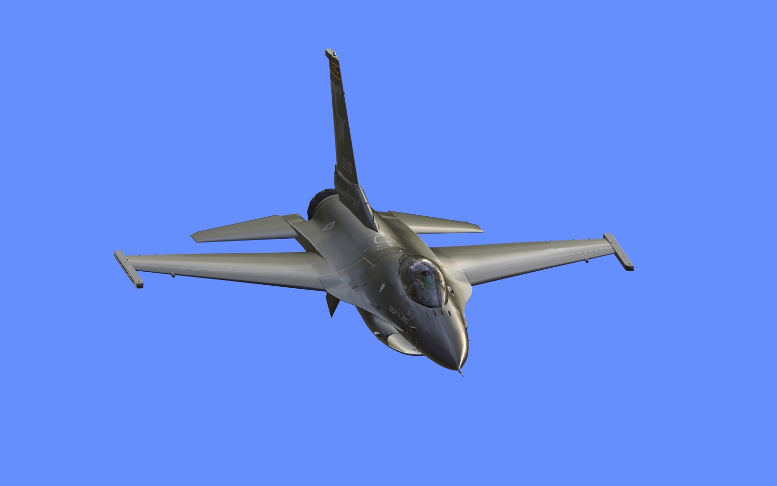 DeltaWing Simulations F-16C Block 52+ USAF 122nd FW - BlackSnakes - F ...