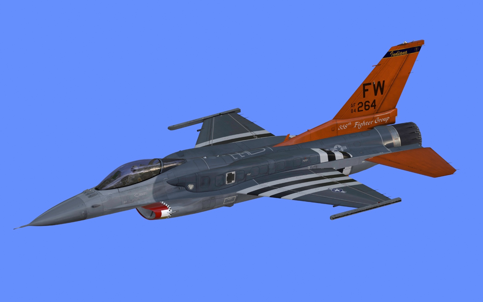 DeltaWing Simulations F-16C Block 52+ USAF 122nd FW - BlackSnakes - F ...