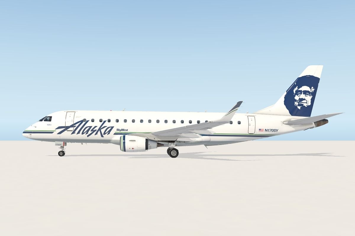 X-Crafts E-Jets Family E175 Alaska SkyWest N170SY Old - E-Jets Family ...