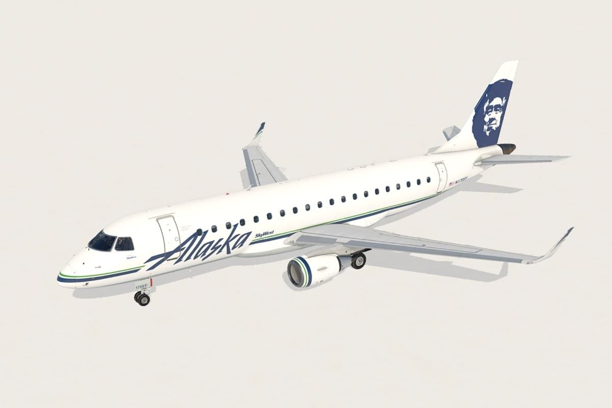 X-Crafts E-Jets Family E175 Alaska SkyWest N170SY Old - E-Jets Family ...
