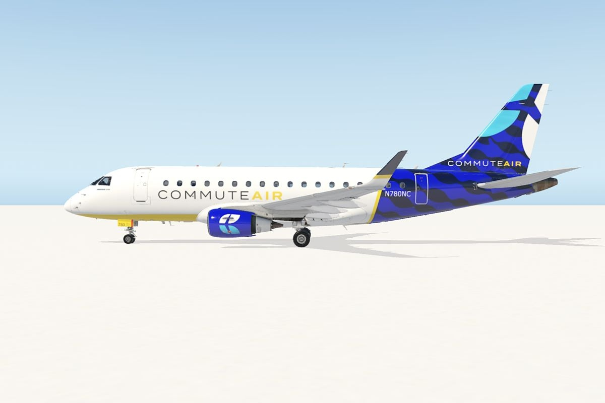 X-Crafts E-Jets Family E170 CommuteAir N780NC - E-Jets Family by X ...