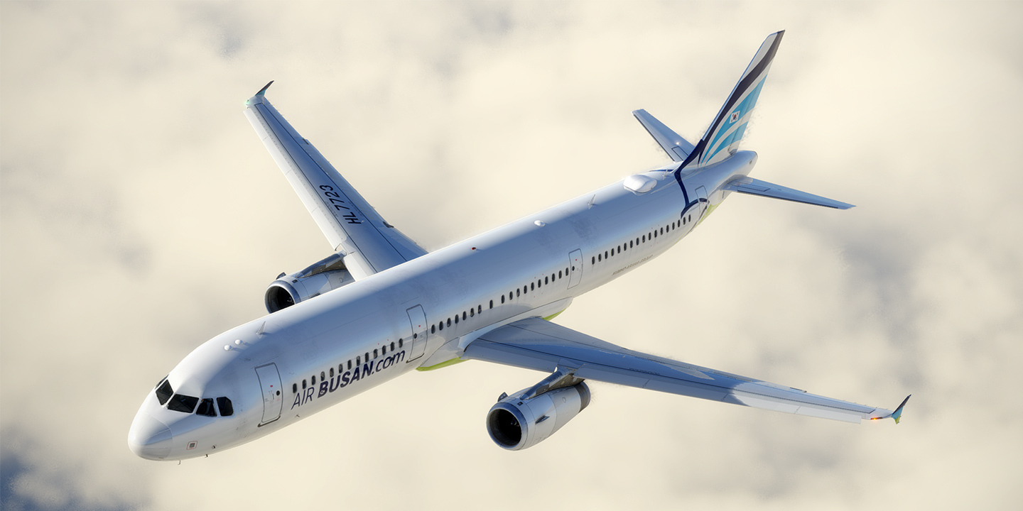 Toliss A321-200 Air Busan twin-pack (fences and sharklets) - Toliss ...