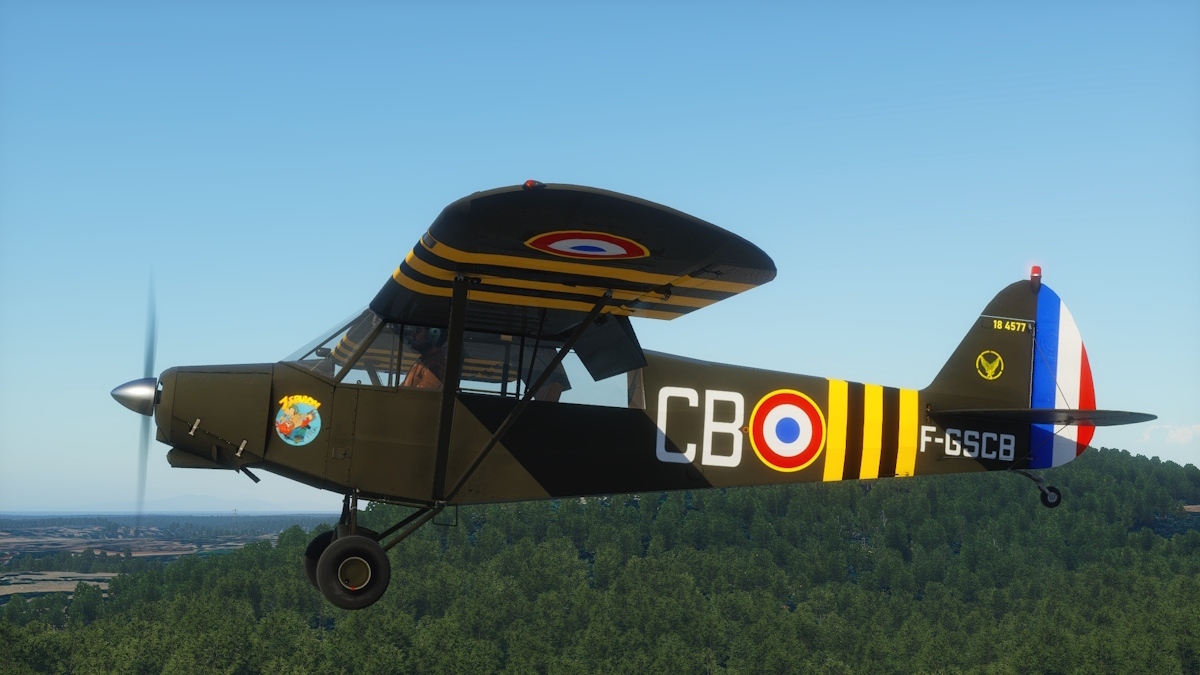Livery F-GSCB for Default & Dan's Pa-18 XP12 - Default X-Plane Aircraft ...