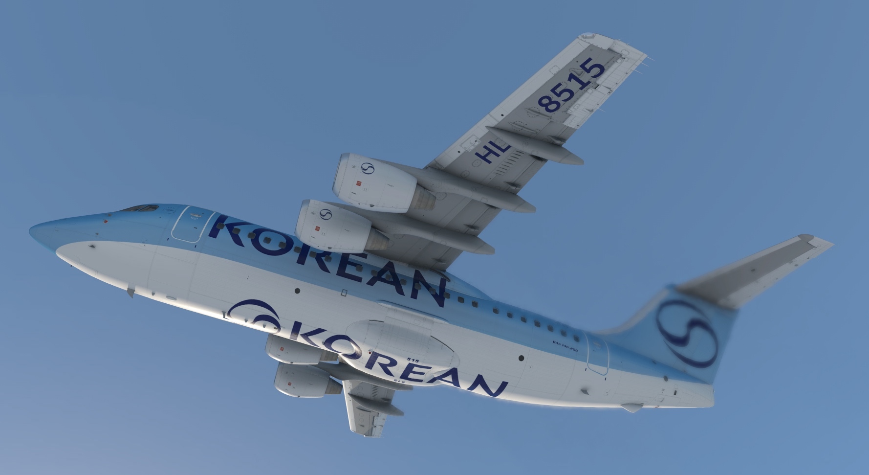 Korean Air - BAe 146-200 by JustFlight - Bae 146 - X-Plane.Org Forum