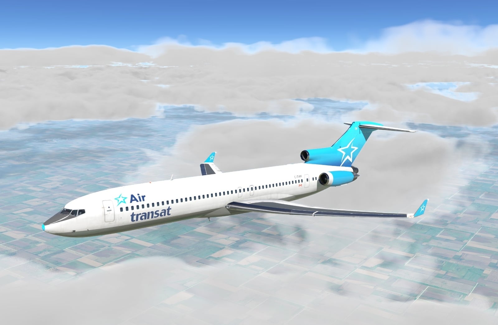 Air Transat Current Scheme - B727-Super variant [Fictional] - FlyJSim ...