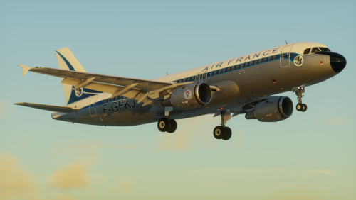Air France 75th Anniversary Retro Livery ToLiss A320 - Toliss A320 - X ...