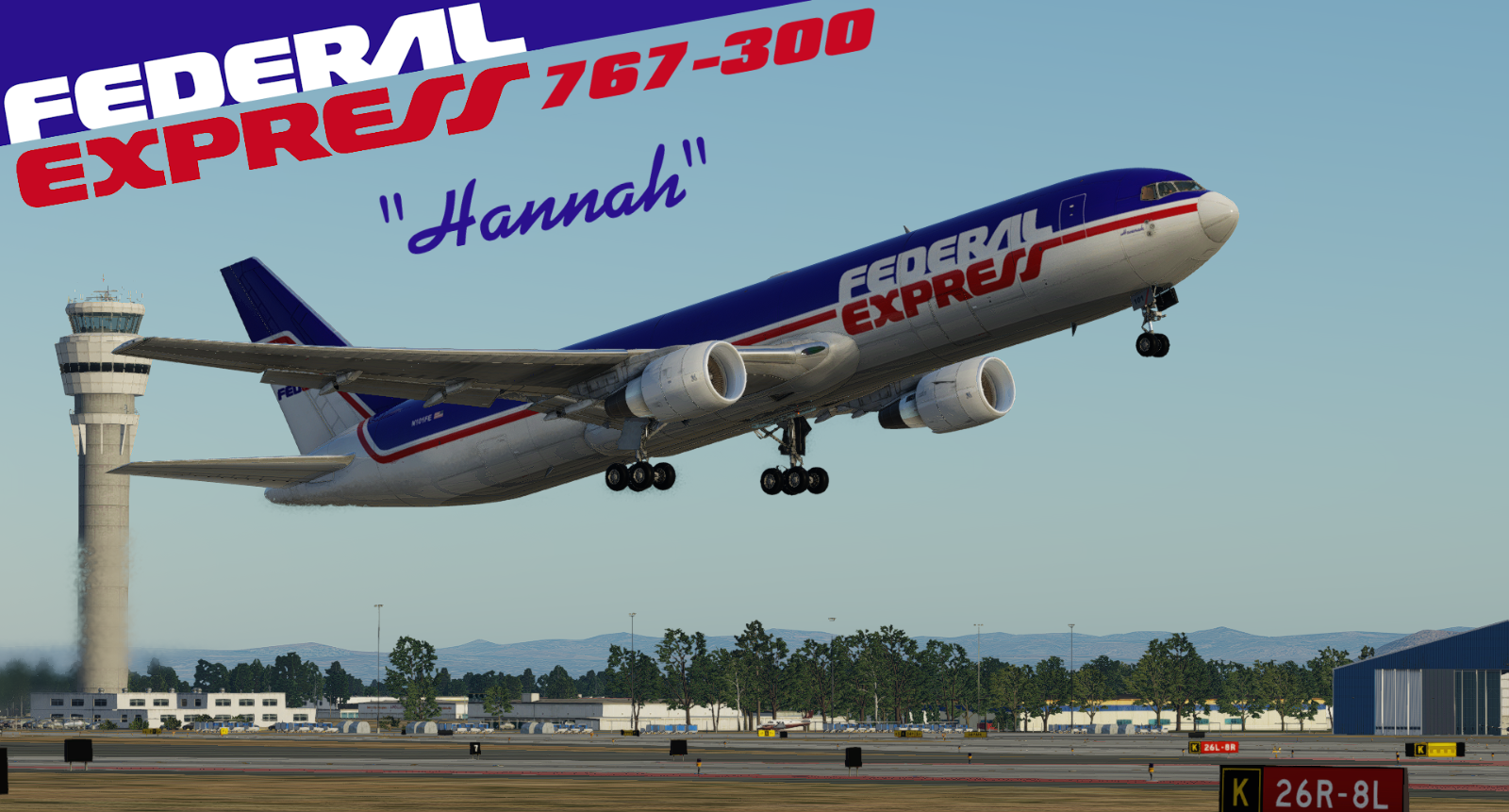 Federal Express retro livery for FlightFactor B767-300F (fictional ...