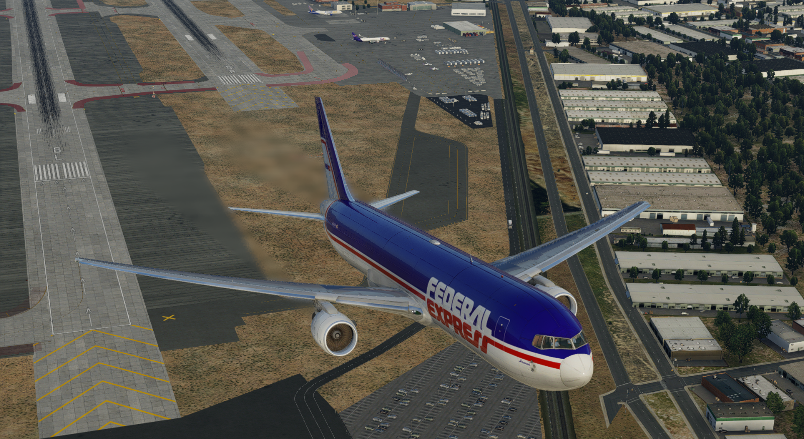 Federal Express retro livery for FlightFactor B767-300F (fictional ...
