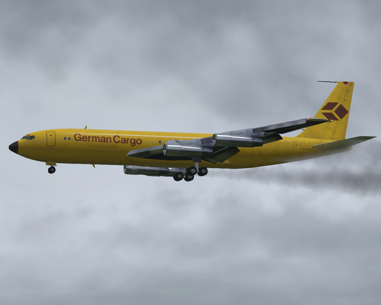 D-ABUI German Cargo Boeing 707-320C [Wilson's Aircraft] - Other Payware ...