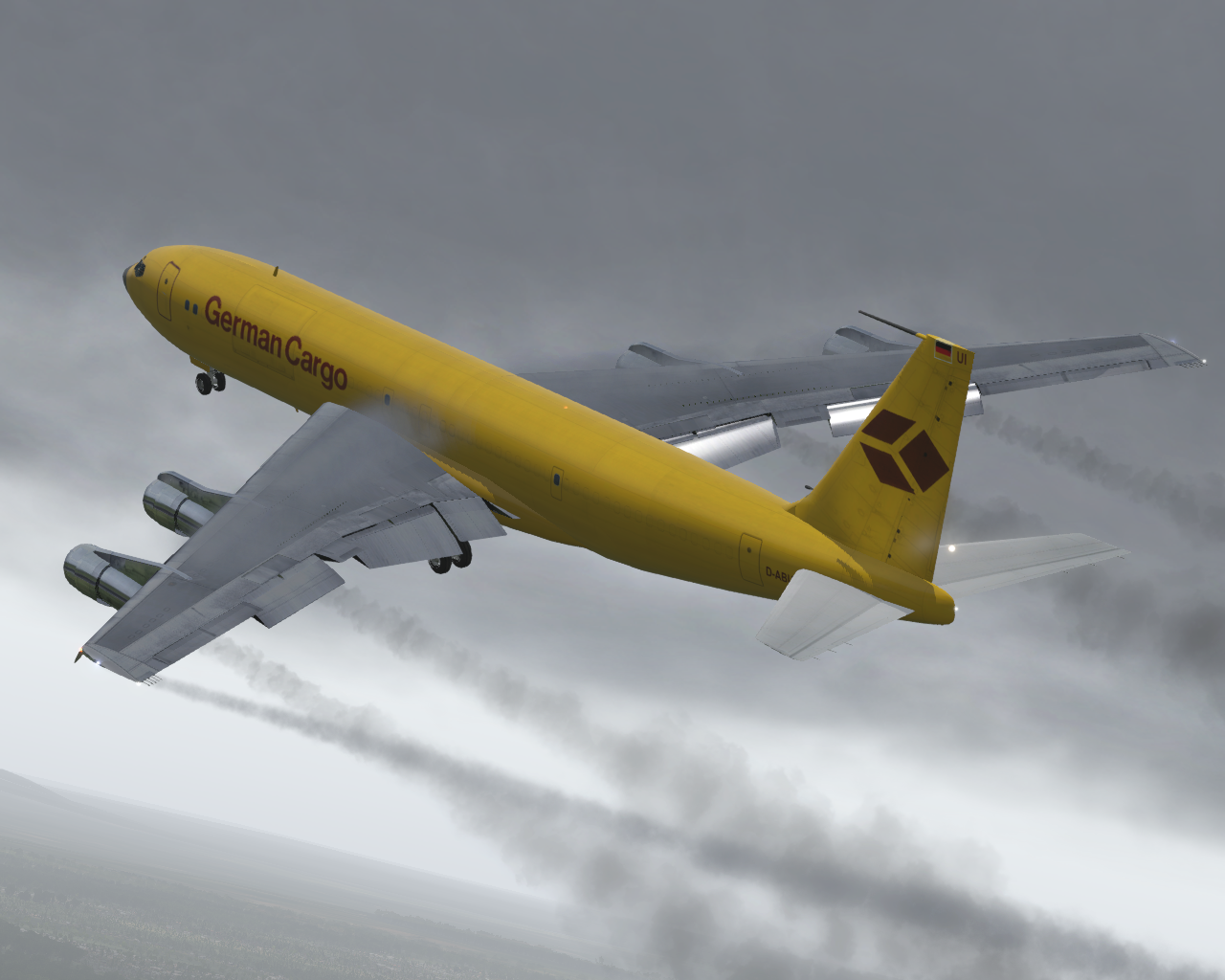 D-ABUI German Cargo Boeing 707-320C [Wilson's Aircraft] - Other Payware ...