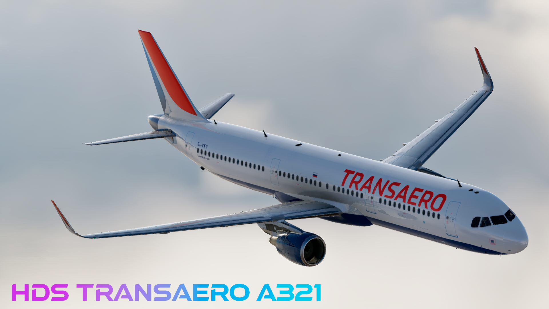 ⚡TRANSAERO 4K & 8K / EI - LED (VKO) / A321 TOLISS + CARDA - Toliss A321 ...