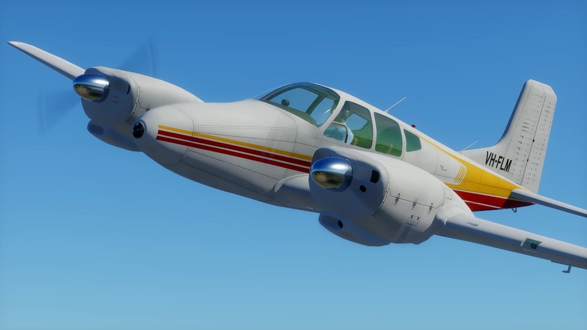 Livery VH-FLM for Beech B95A Travel Air, XP12, by Maudic - General ...