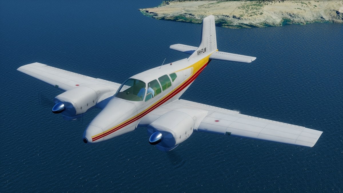 Livery VH-FLM for Beech B95A Travel Air, XP12, by Maudic - General ...