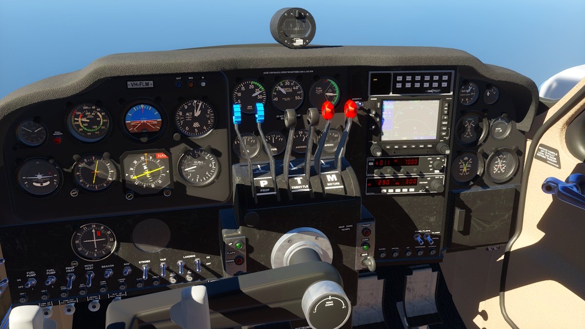 Livery VH-FLM for Beech B95A Travel Air, XP12, by Maudic - General ...