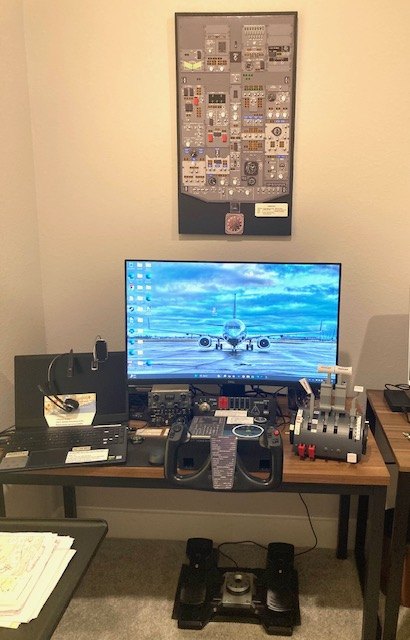 Photo of my recent setup for X-Plane... - General X-Plane Discussion ...