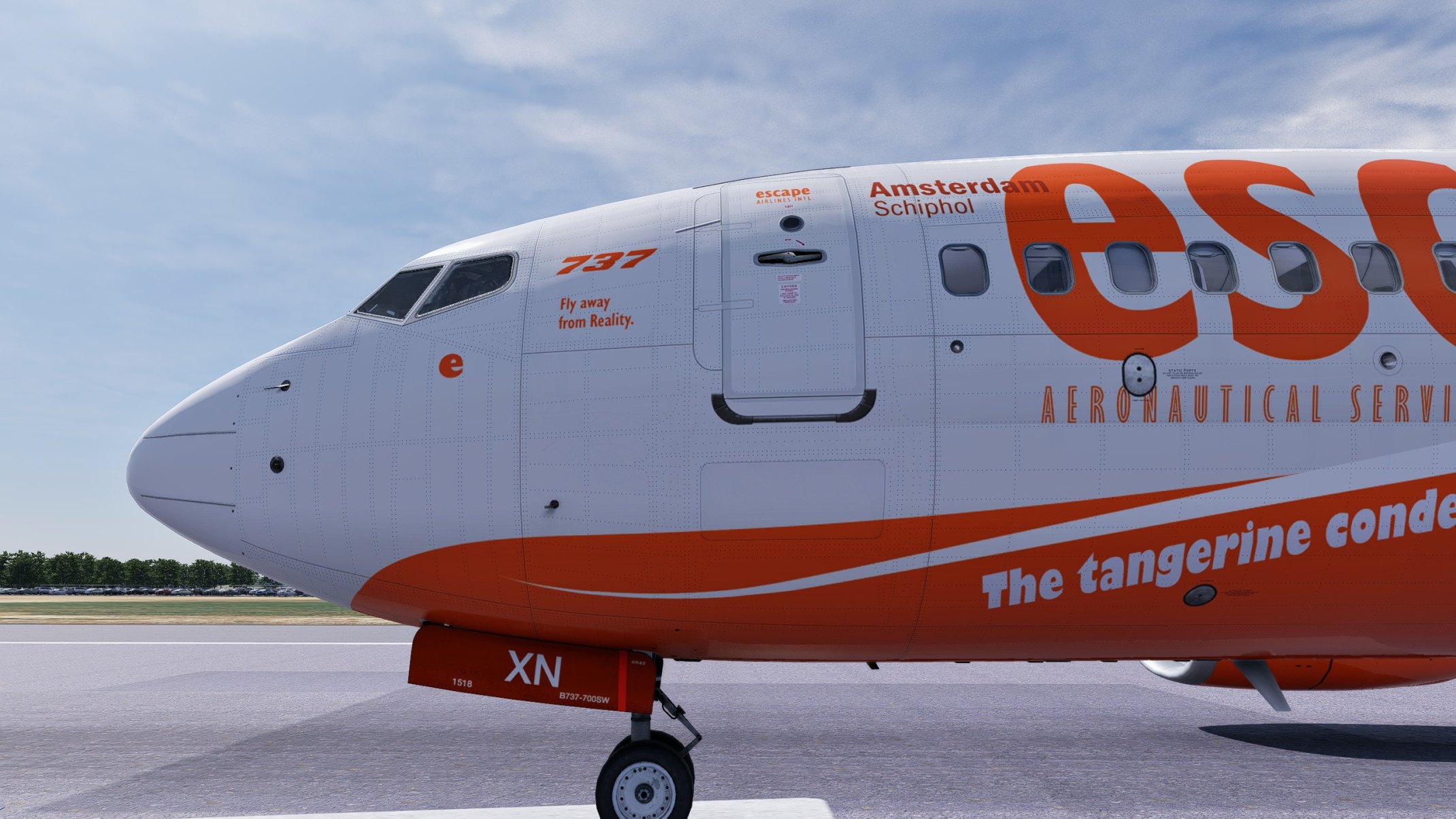 Escape Airlines International, Boeing 737-700, Tangerine (Orange) PH ...
