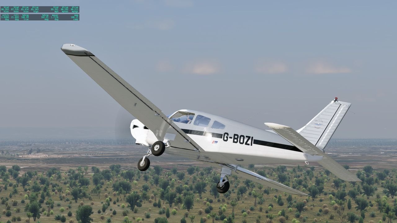 Piper Cherokee Warrior - AeroSphere PA 28-161 - G-BOZI - Other Payware ...