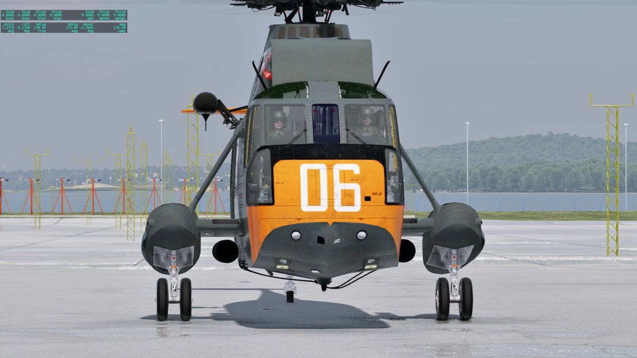 Italian SEA KING on ASW test flight carrying live torpedoes (A244 ...