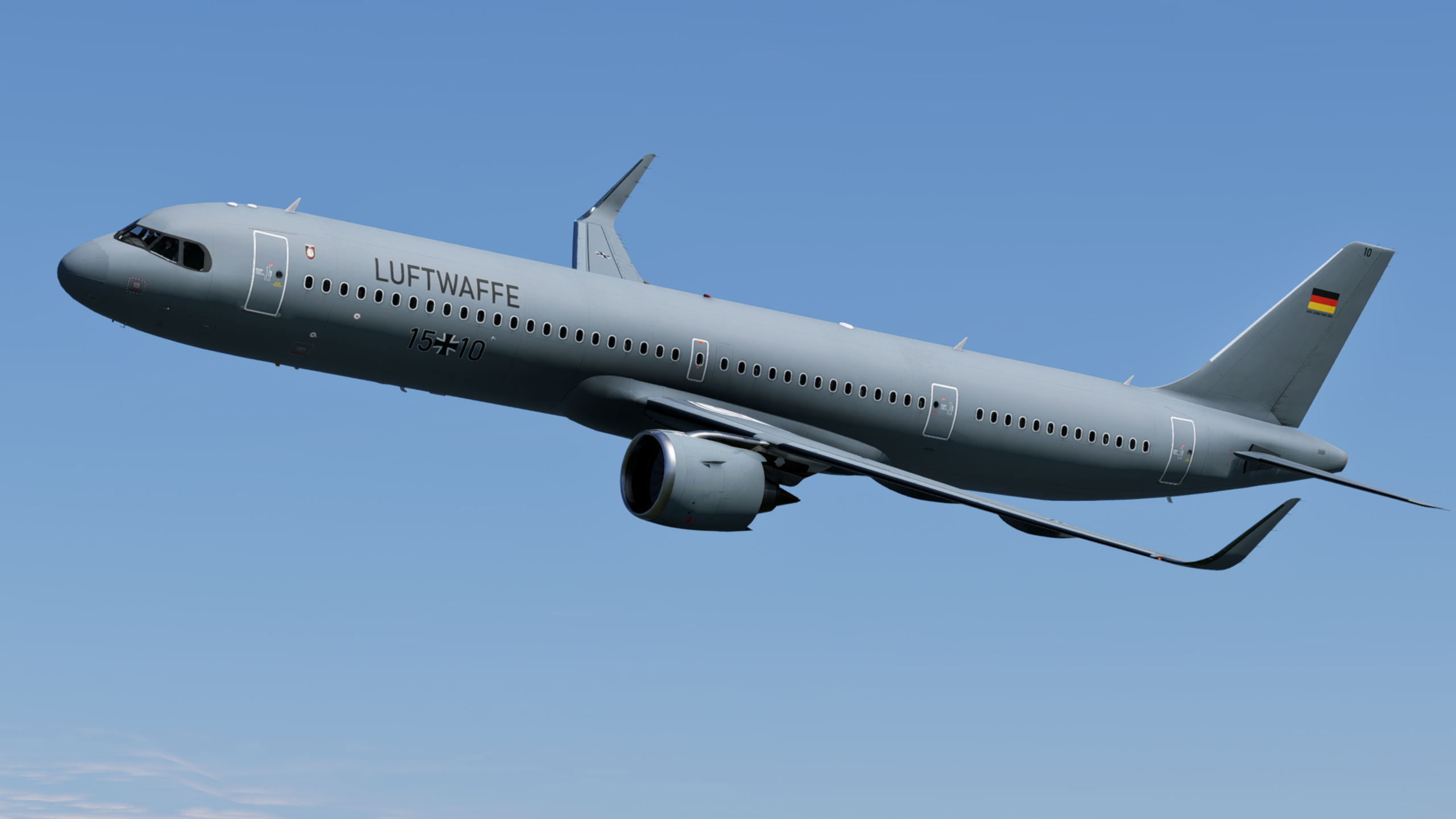 Toliss A321LR Luftwaffe Flugbereitschaft 15 10 & 15 11 - Toliss A321 ...