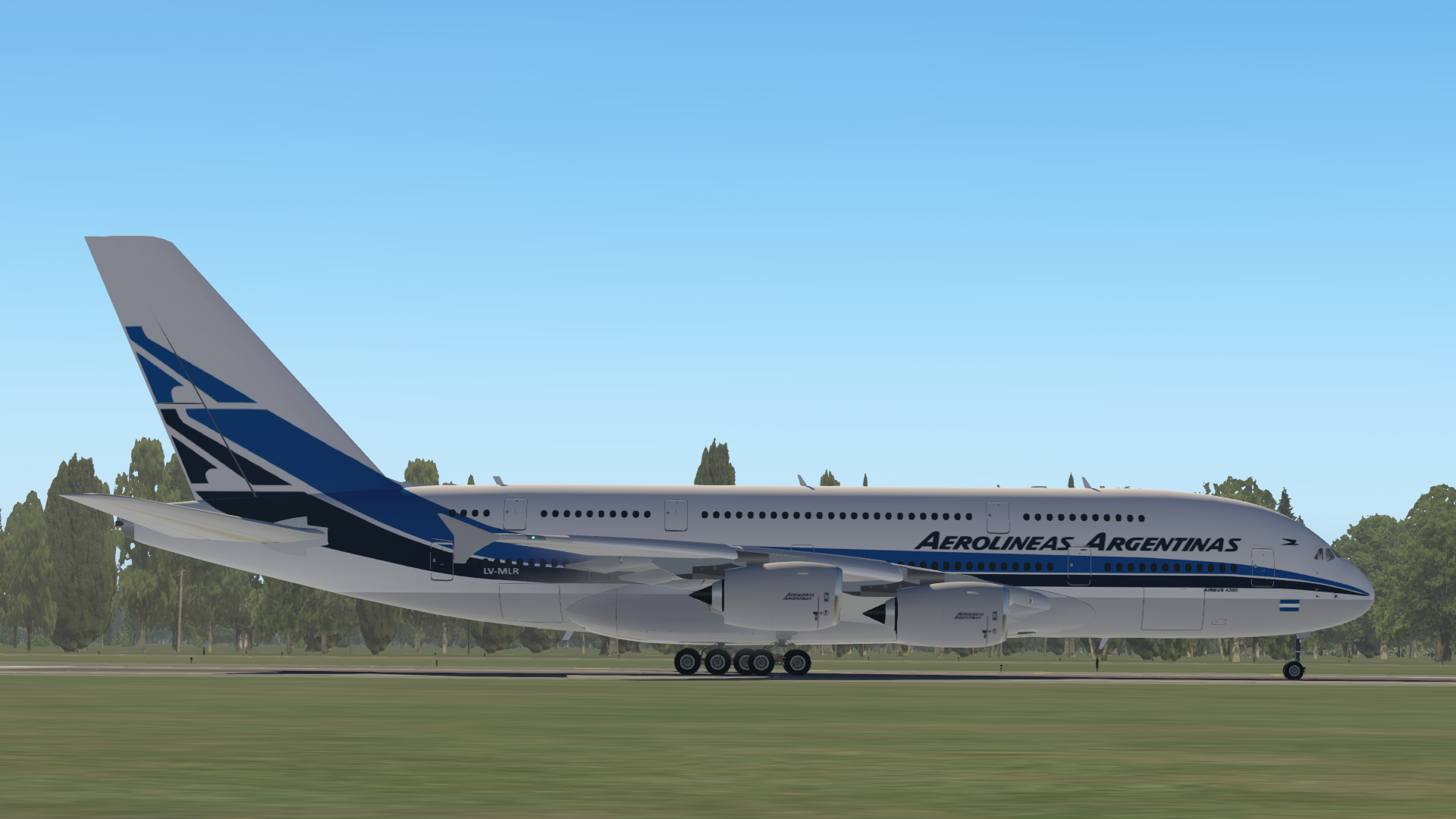 Airbus A380-800 Aerolíneas Argentinas "Double A retro livery" LV-MLR ...