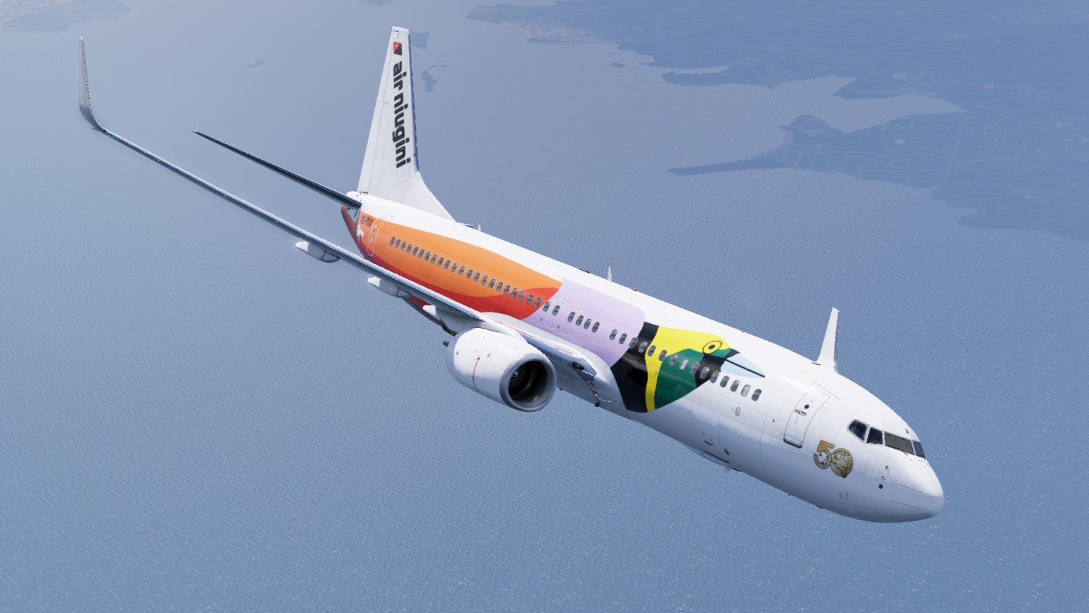Air Niugini 50th Anniversary Retro P2-PXA for Zibo and LevelUP 737-800 ...