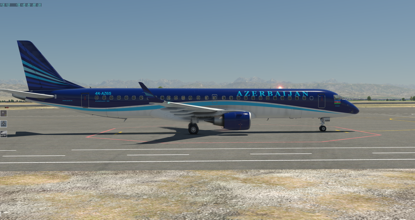 Azerbaijan Airlines livery for X-crafts E-195 - Freeware E175-E195 by X ...