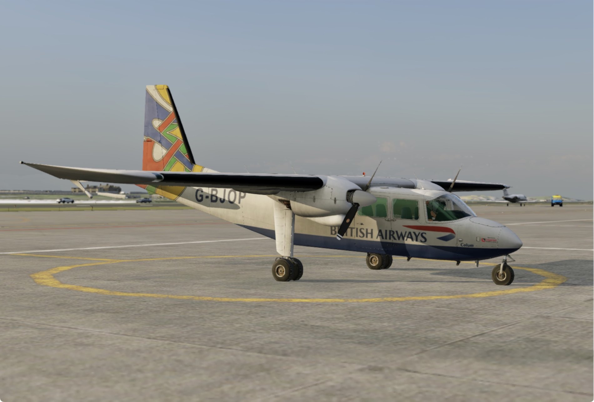 BA/Loganair G-BJOP "Colum" Tail Livery for Thranda Islander (4K). - BN ...