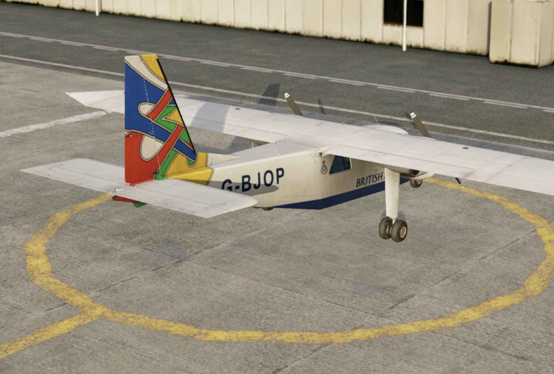 BA/Loganair G-BJOP "Colum" Tail Livery for Thranda Islander (4K). - BN ...