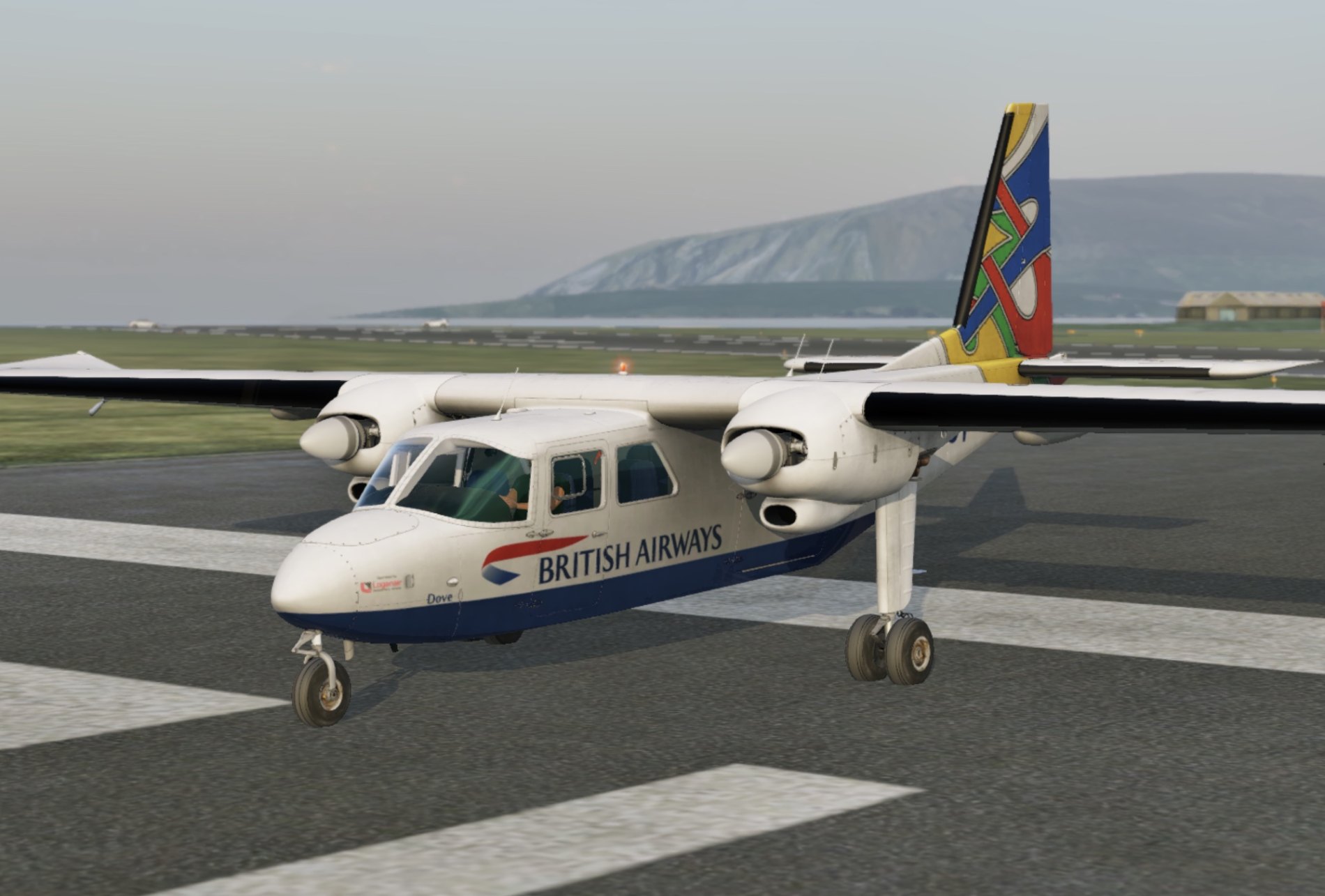 BA/Loganair G-BJOP "Colum" Tail Livery for Thranda Islander (4K). - BN ...