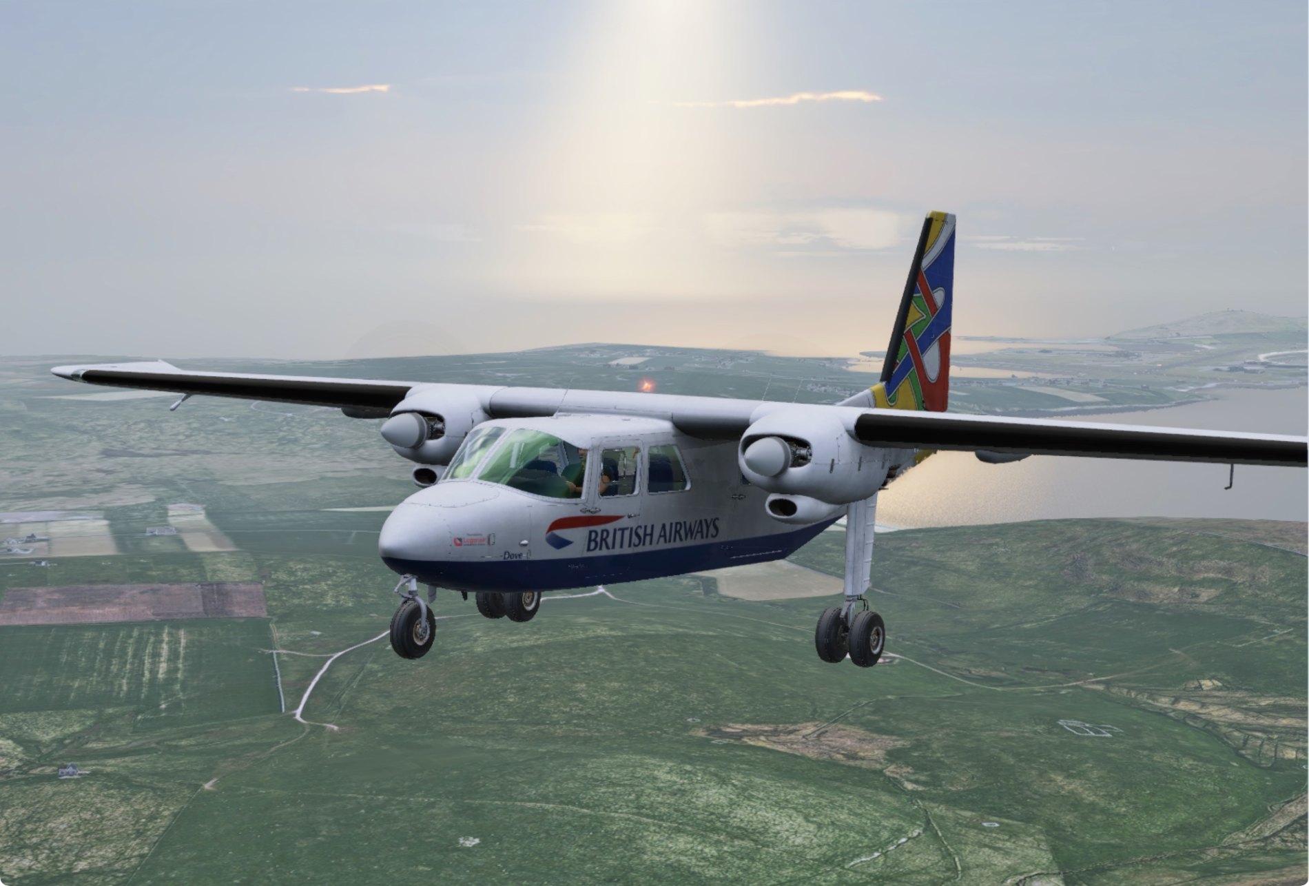 BA/Loganair G-BJOP "Colum" Tail Livery for Thranda Islander (4K). - BN ...
