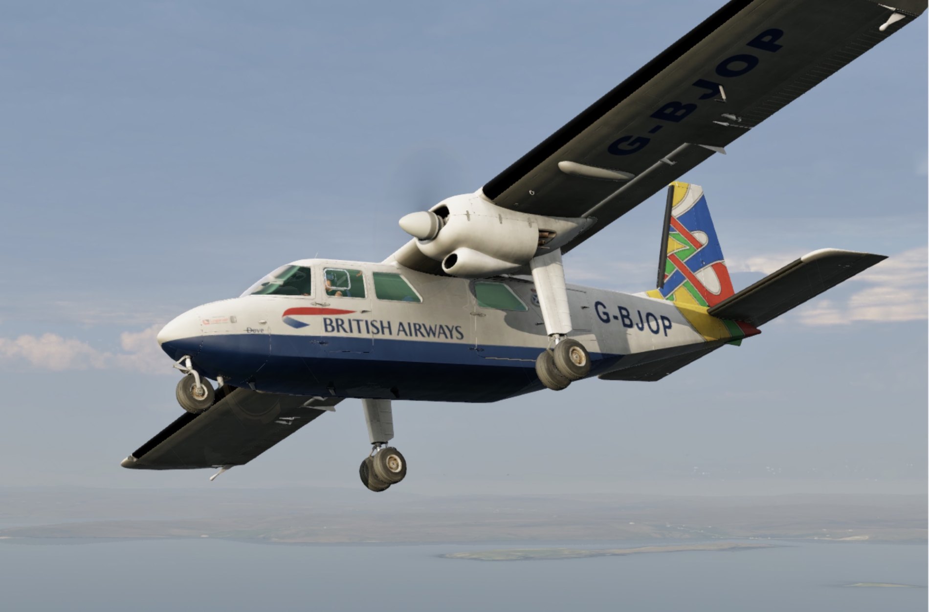 BA/Loganair G-BJOP "Colum" Tail Livery for Thranda Islander (4K). - BN ...