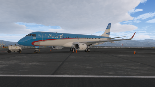 Aerolineas Argentinas Embraer 190 LV-CEU (AUSTRAL LIVERY) XCRAFTS E190 ...