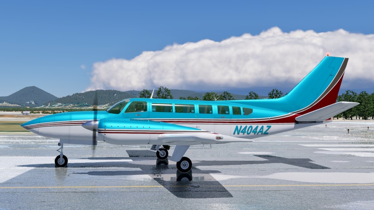 Livery N404AZ for Cessna 404 Titan by X-HANGAR - Other Payware Aircraft ...