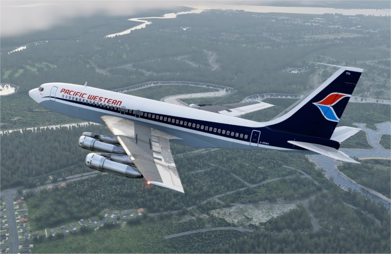 Boeing 707-138 Pacific Western XP-12 - Other Aircraft Livery - X-Plane ...