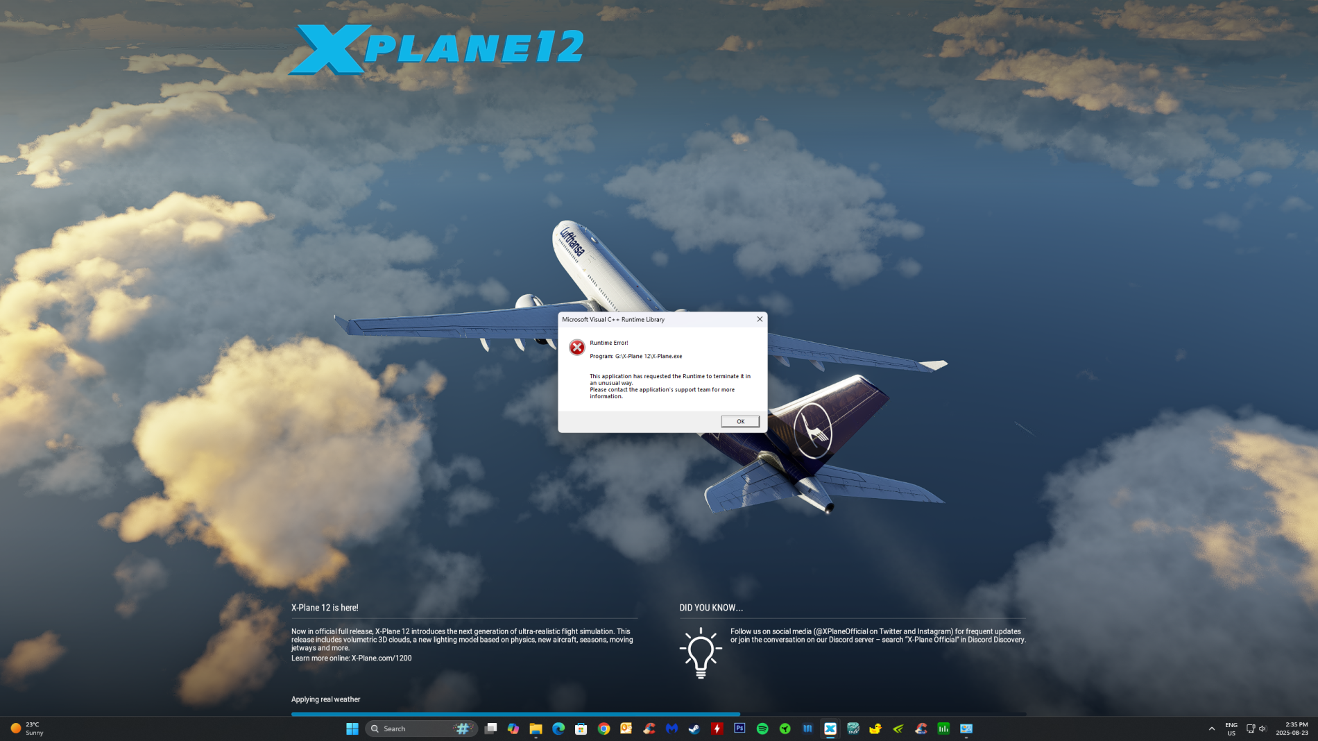 Constant crash when loading XP12 - X-Plane 12 Technical Support - X ...